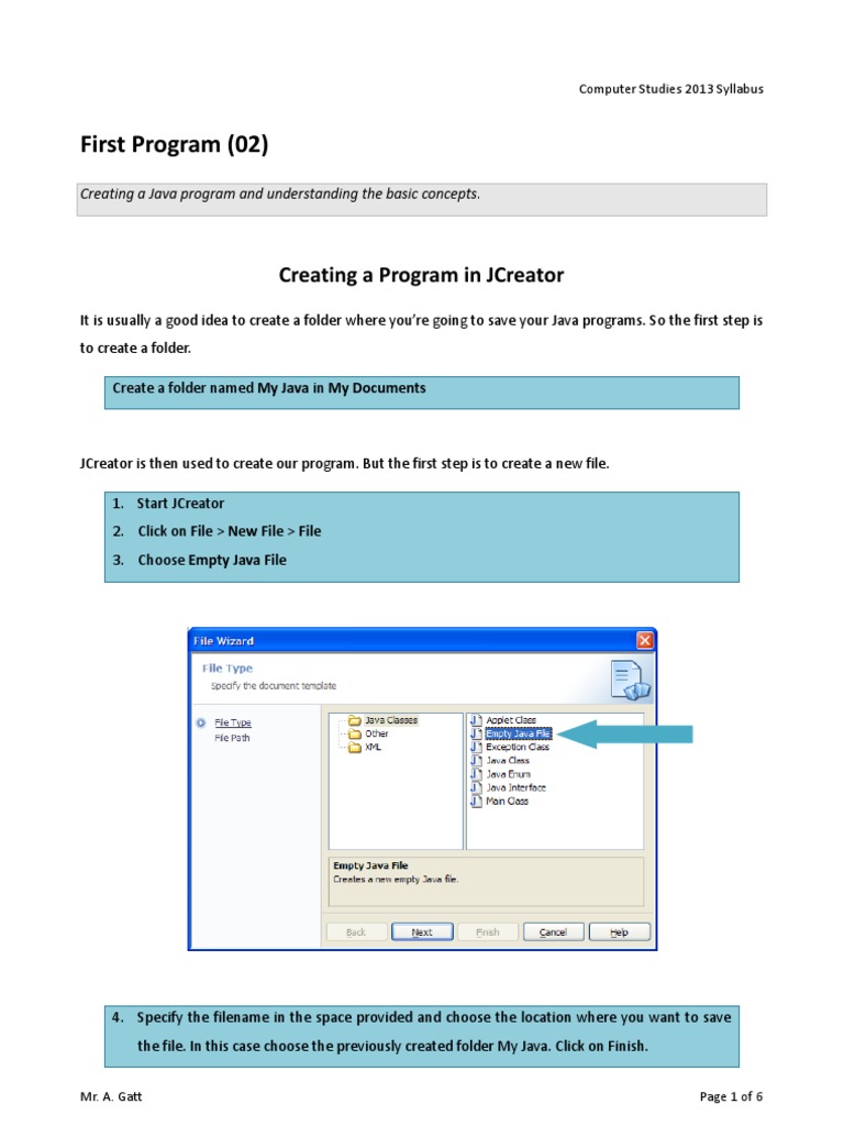 P02 - First Program | PDF | Computer File | Operating System Technology