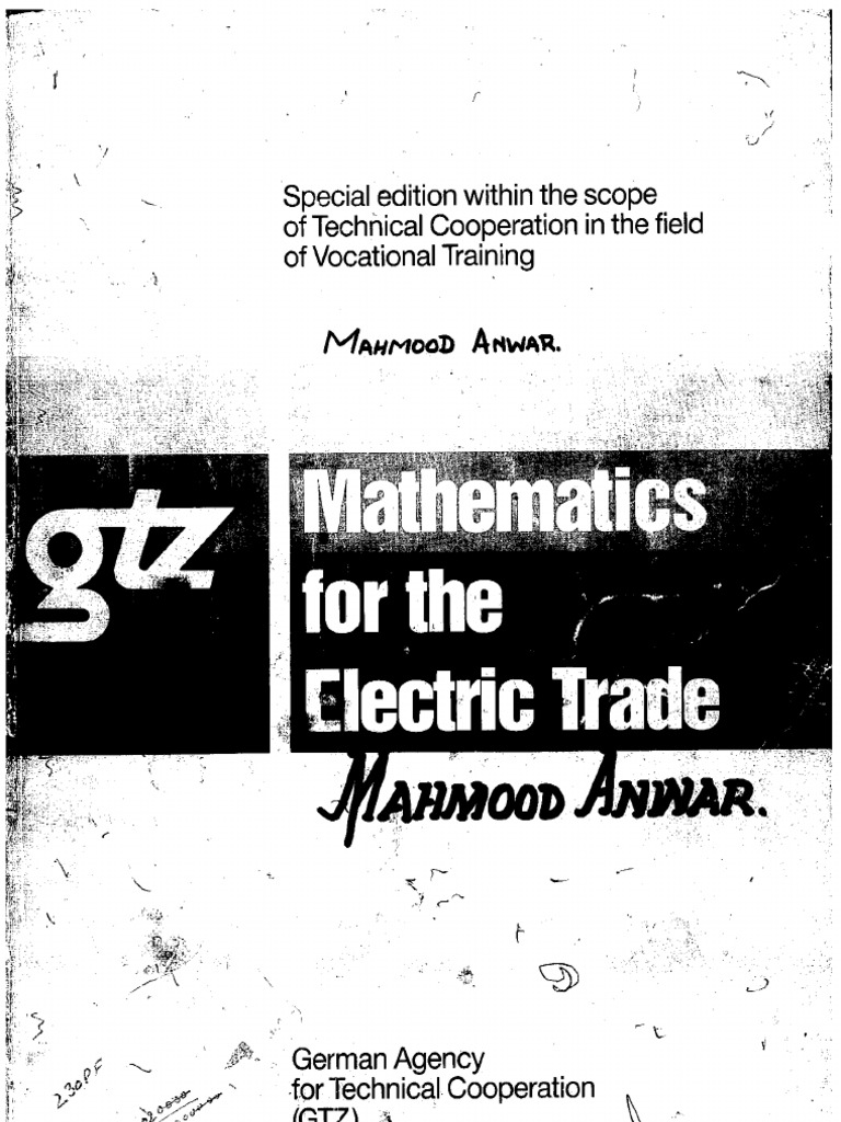 Technical Methamatics For Electrical Trade - GTZ | PDF