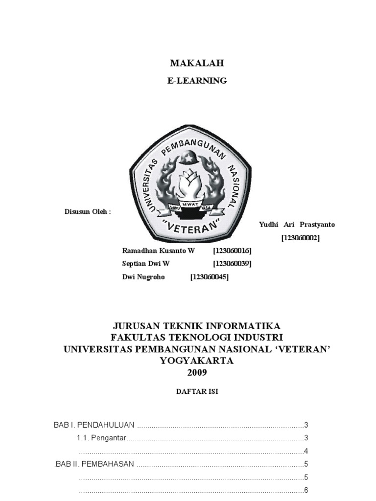 Makalah e Learning | PDF