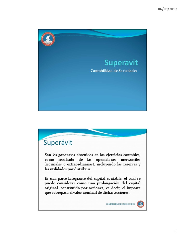 Superávit en Contabilidad: Definición y Tipos | PDF | Dividendo ...