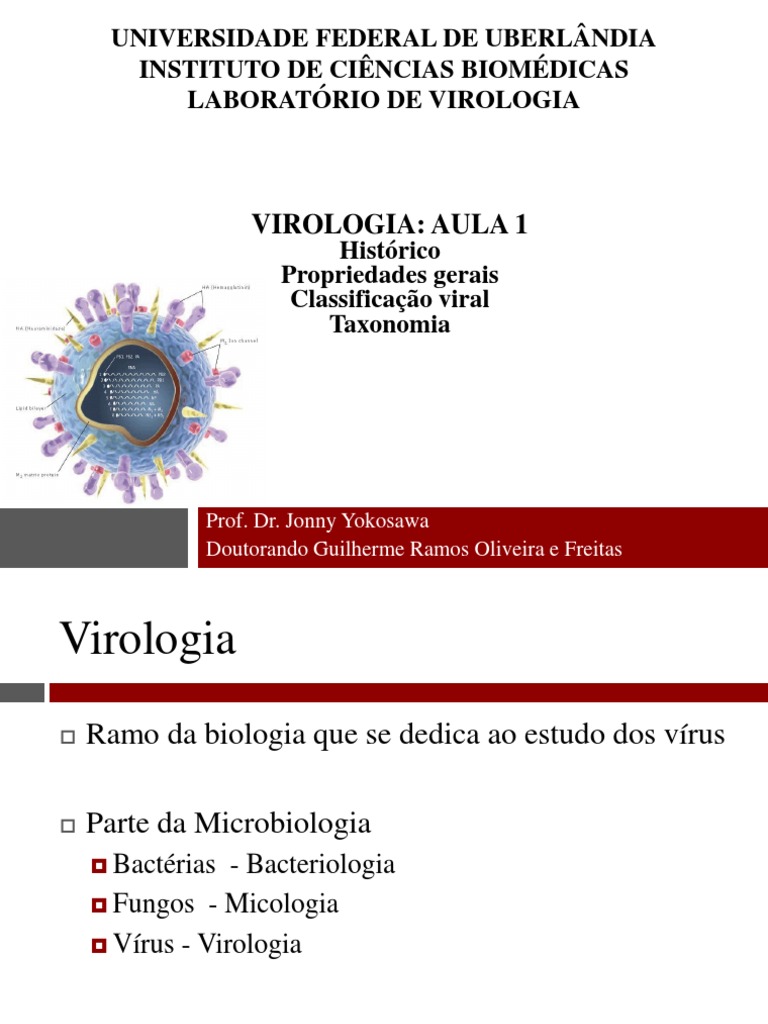 2011-1 Aula 1 - Introdução A Virologia | PDF | Árvore da vida (Biologia ...