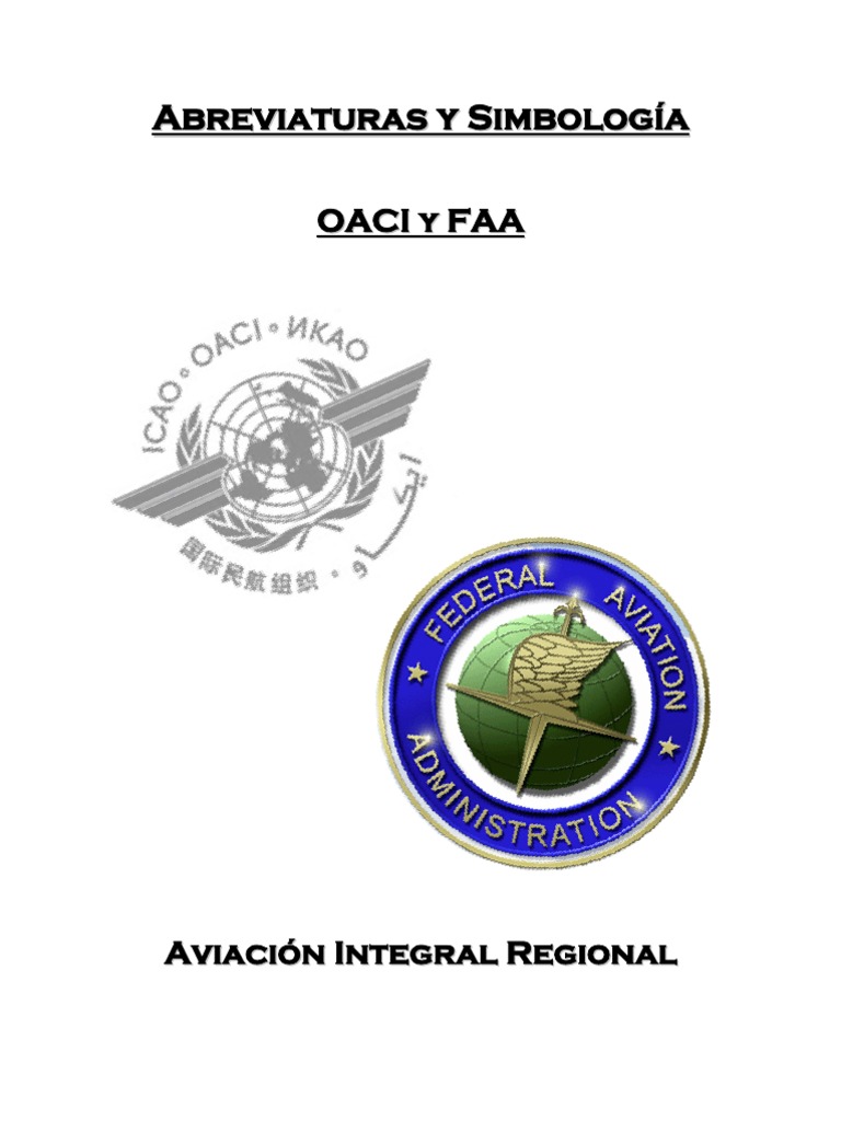 Abreviaturas y Simbologia - FAA y OACI | Reglas de vuelo instrumental ...