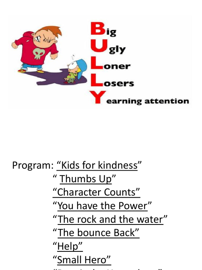 Anti-Bullying Program Action Plan | PDF | Bullying | Teachers