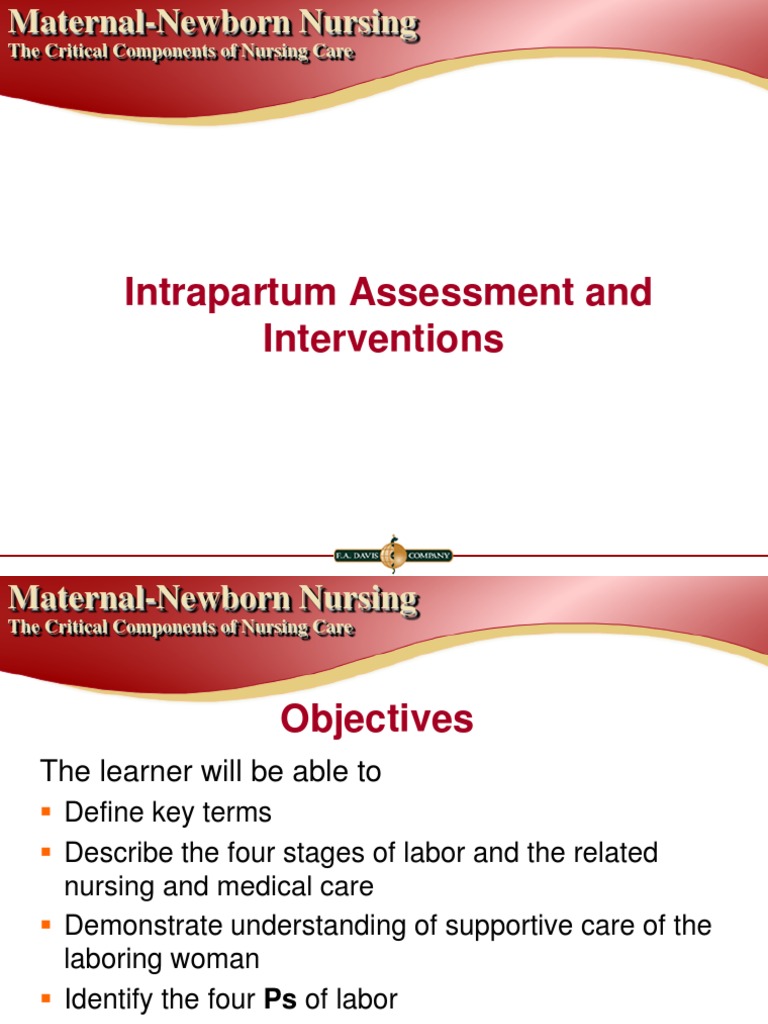 Intrapartum Assessment | Maternal Health | Childbirth