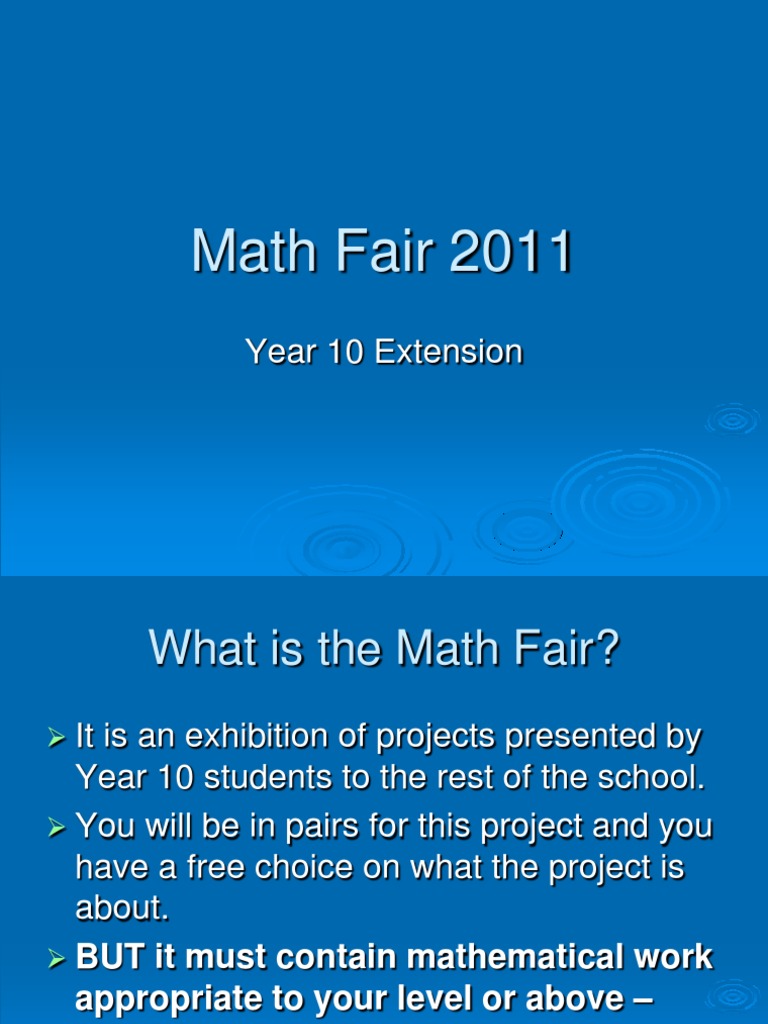 Math Fair | PDF | Educational Assessment | Teaching Mathematics