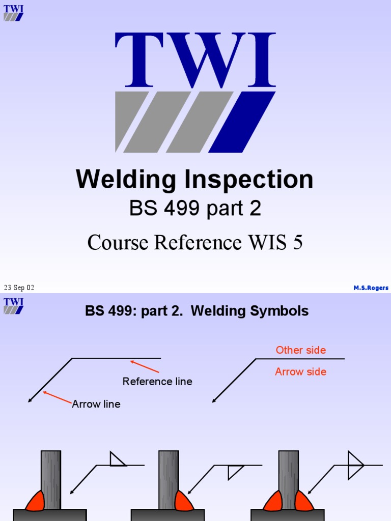 BS 499 Part 2 Welding Symbols Guide | PDF