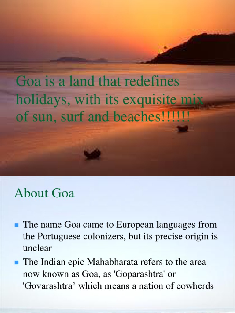 Goa | PDF | Tourism | Economies
