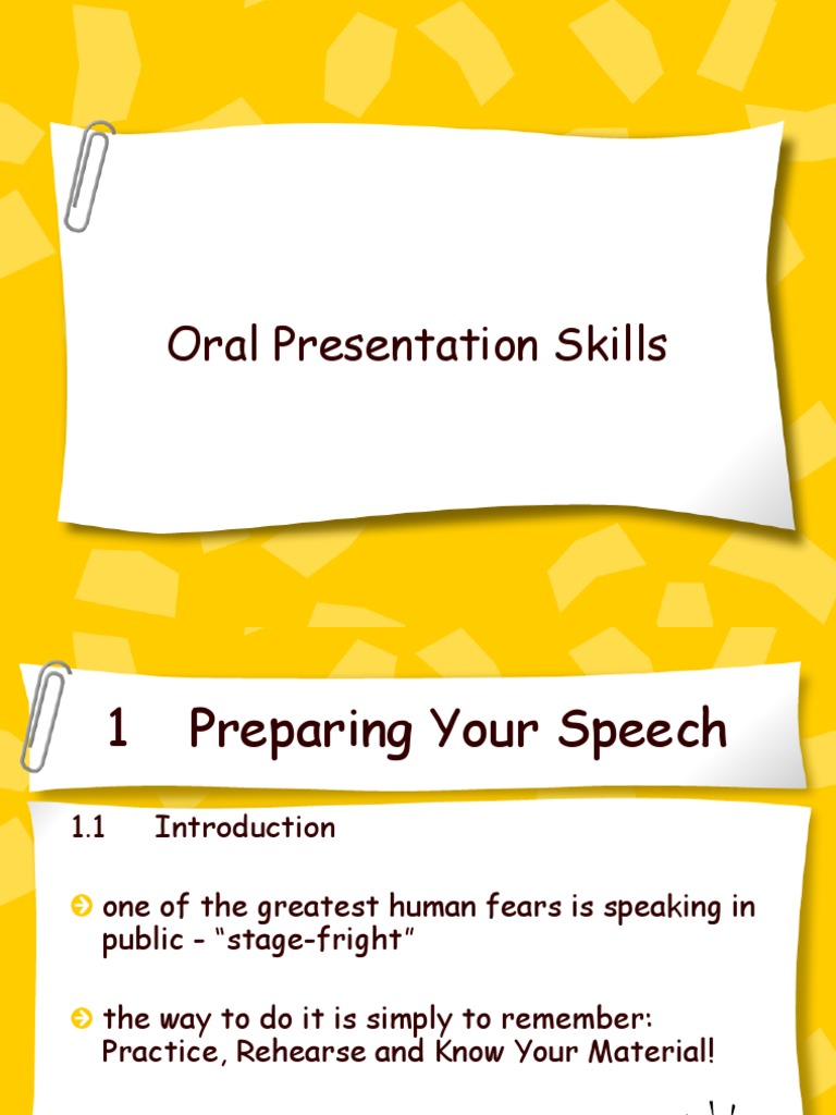 Public Speaking Skills | PDF | Public Speaking | Nonverbal Communication