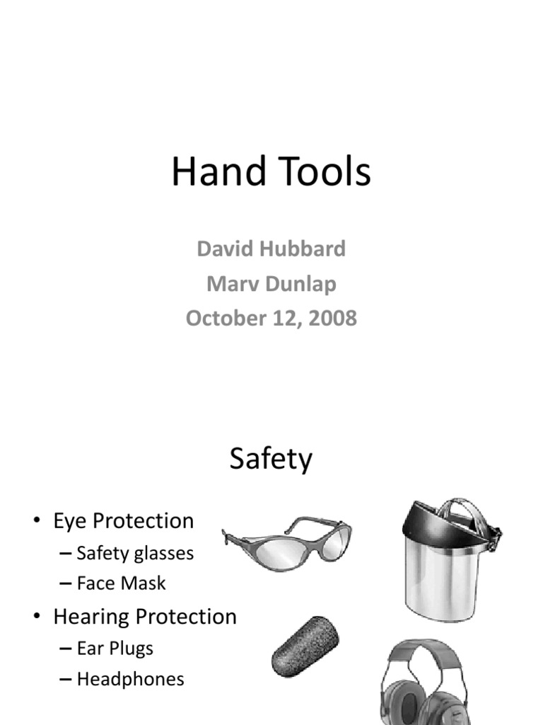Hand Tools Presentation | PDF | Rivet | Tools