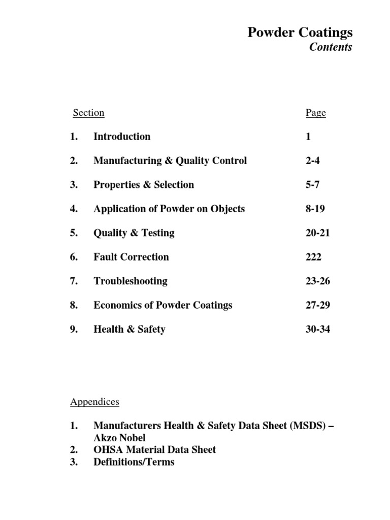 Guide To Powder Coating | PDF | Epoxy | Extrusion
