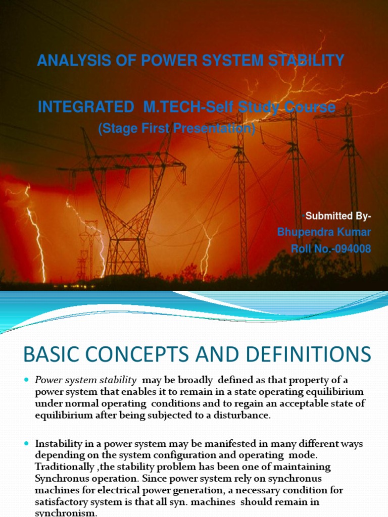 Analysis of Power System Stability | PDF | Electric Power System | Engines