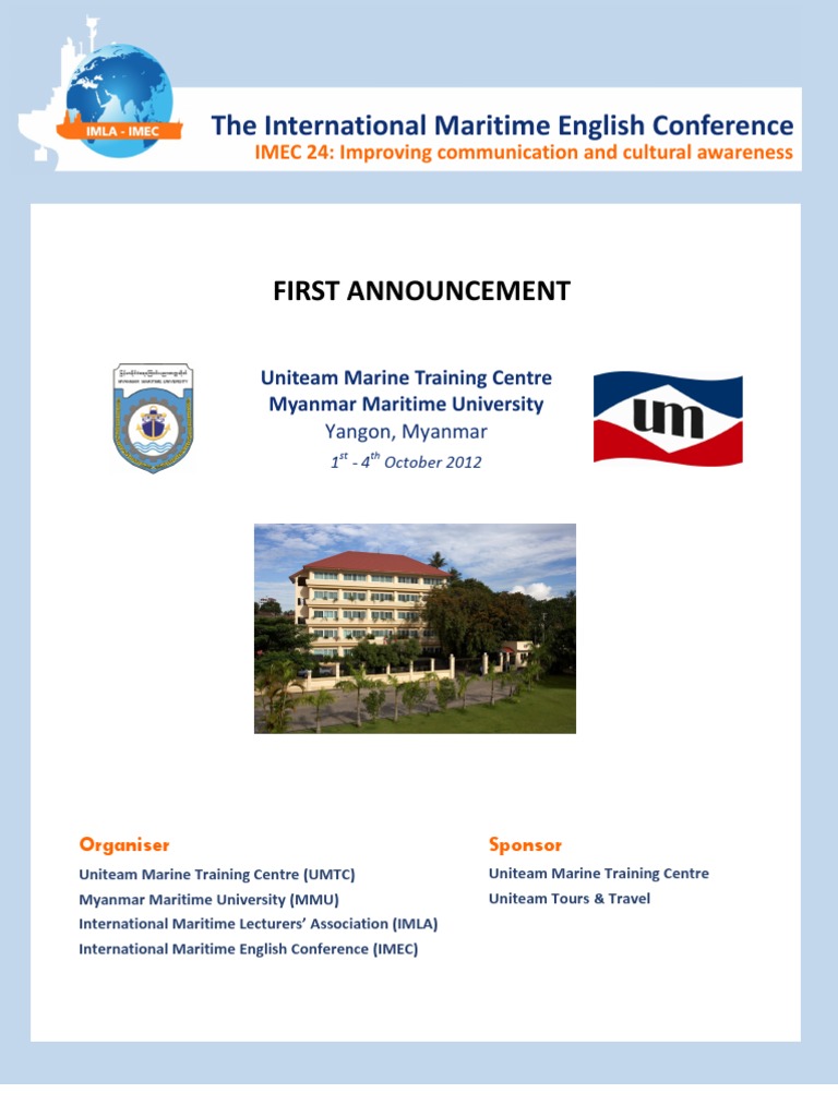 Imec 24 First Announcement | PDF | Business | Teachers