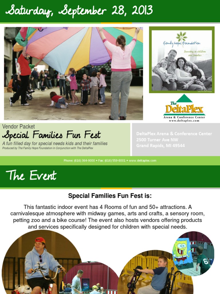 Special Families Fun Fest Vendor Info | PDF | Special Education ...