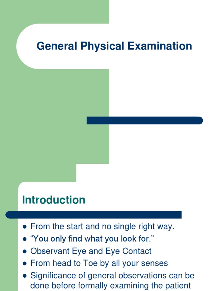 Comprehensive Guide to Physical Examination | PDF