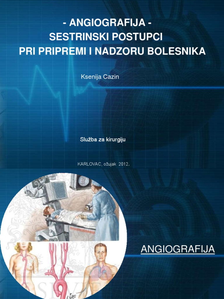 Angiografija | PDF