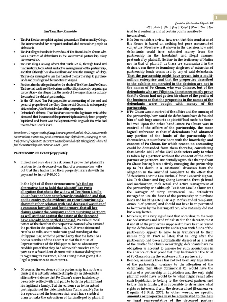 Partnership Dispute and Estafa Cases | PDF | Partnership | Fraud