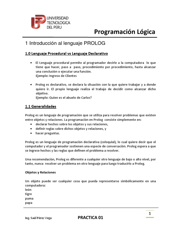 Prolog Pdf Lenguaje De Programación Cadena Informática