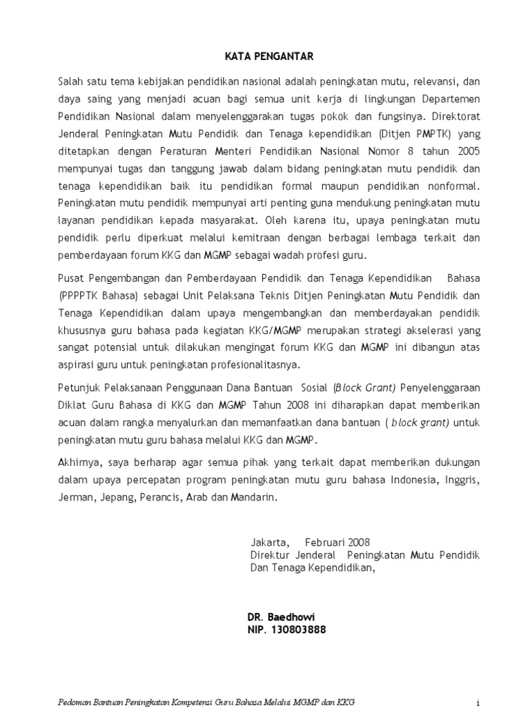 Buku Juklak KKG Dan MGMP | PDF