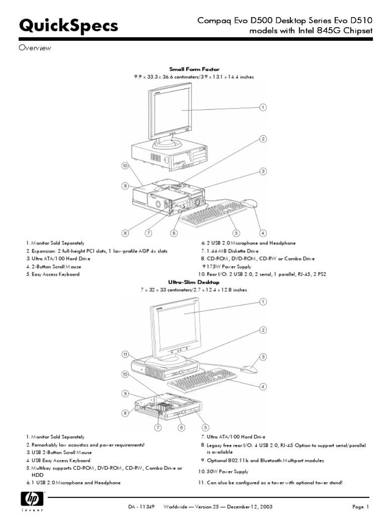 Compaq EVO D510 | PDF | Bios | Laptop