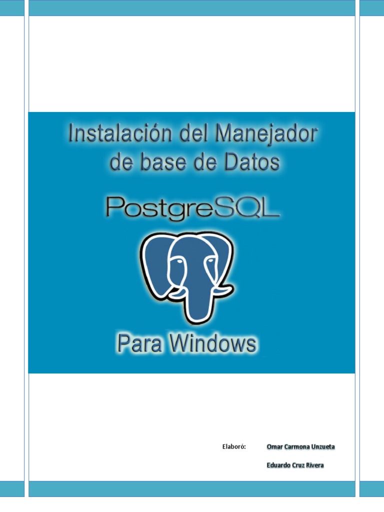 Manual de Instalacion PostgreSQL | PDF
