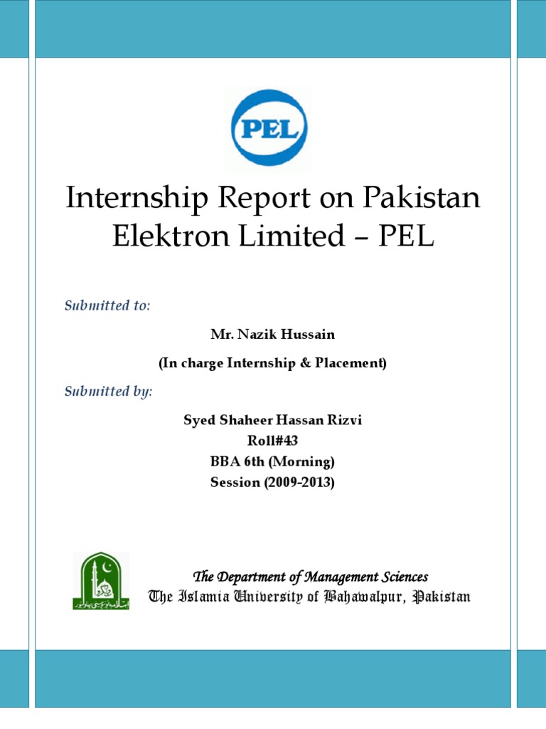Internship Report On PEL | PDF