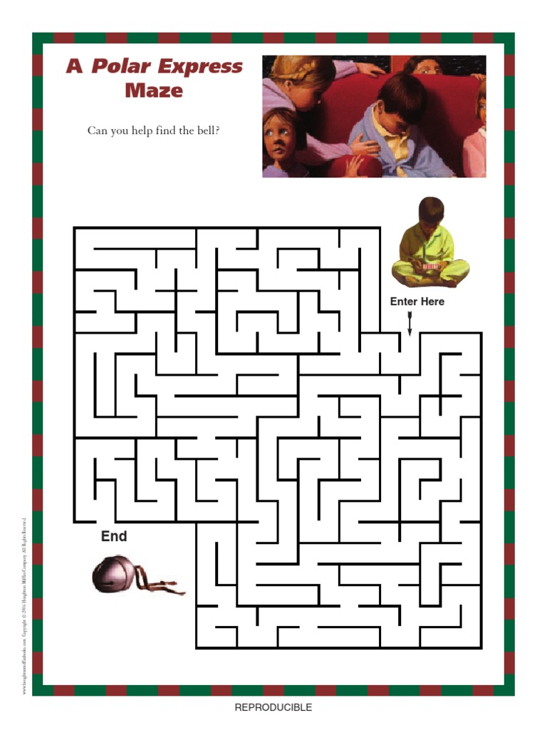 Polar Express Activities - Maze | PDF