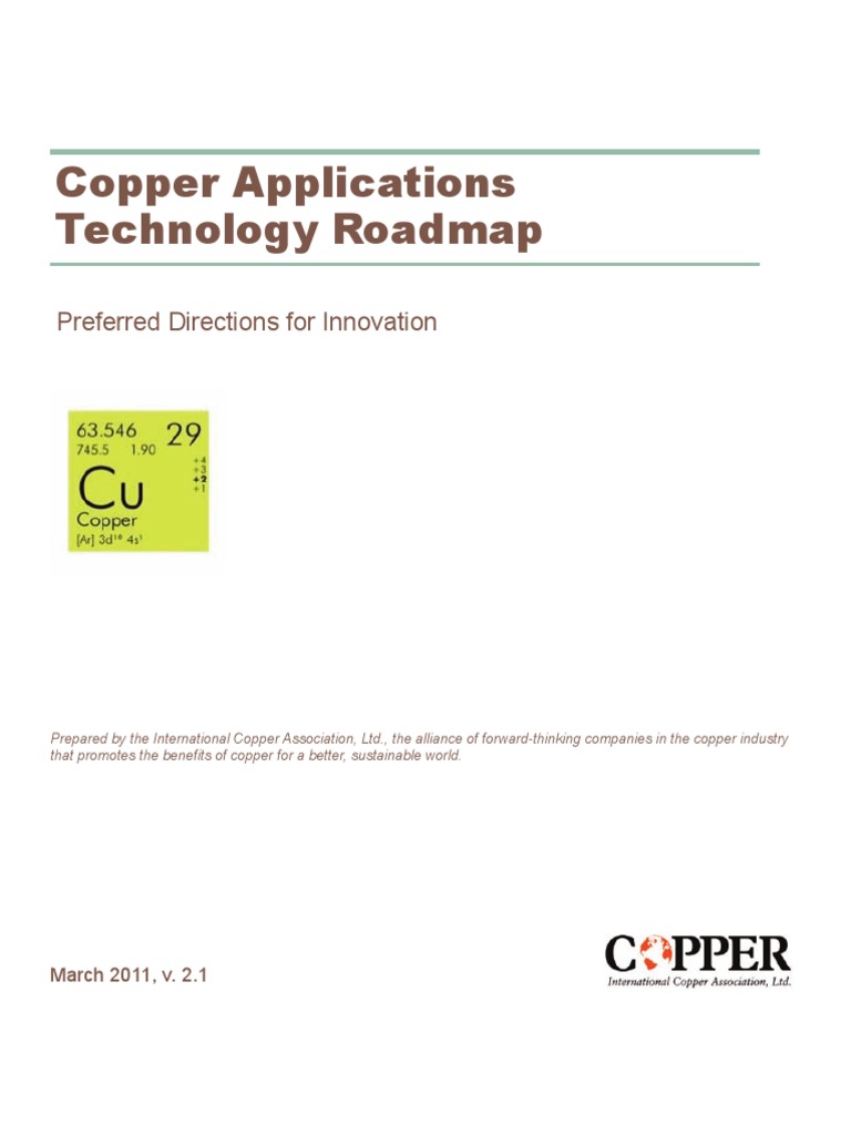 Copper Applications Technology Roadmap | PDF | Electric Vehicle | Copper