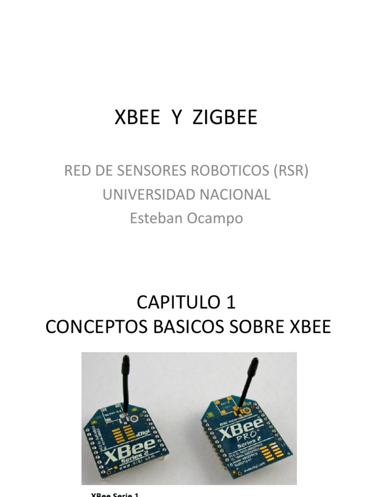 Capitulos 1 y 2 Xbee - Zigbee PDF | PDF | Enrutador (Computación) | Red ...