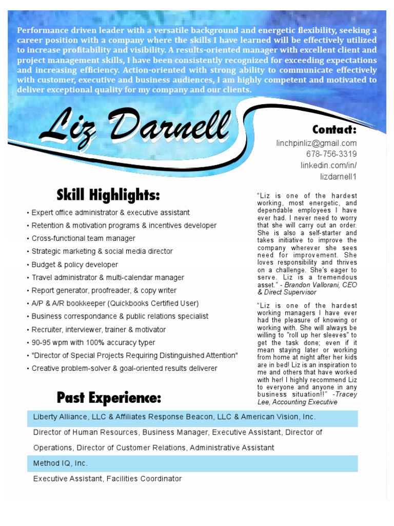 Versatile Performance-Driven Leader | PDF | Employee Retention | Employment