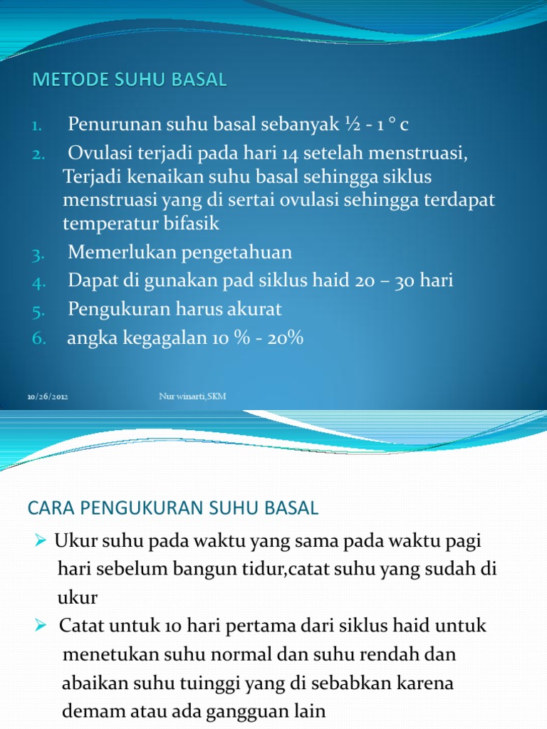 Metode Suhu Basal | PDF