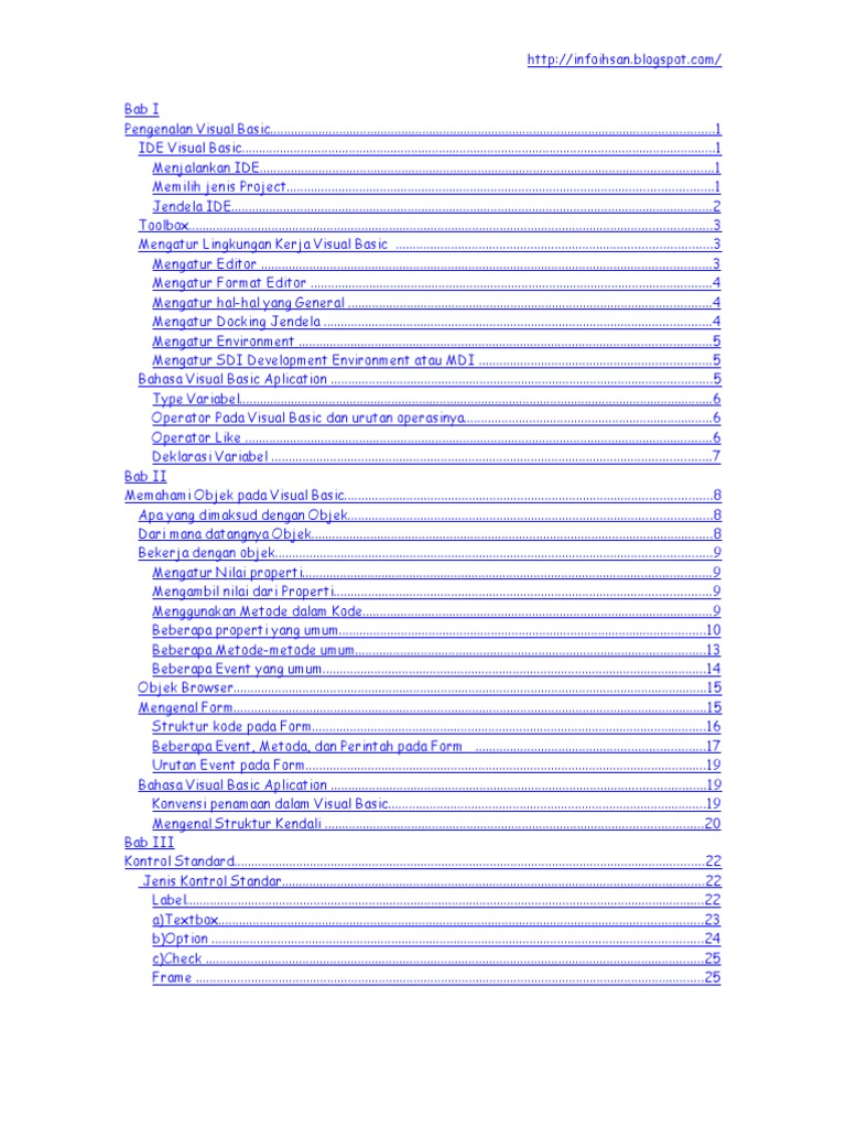Buku Visual Basic | PDF