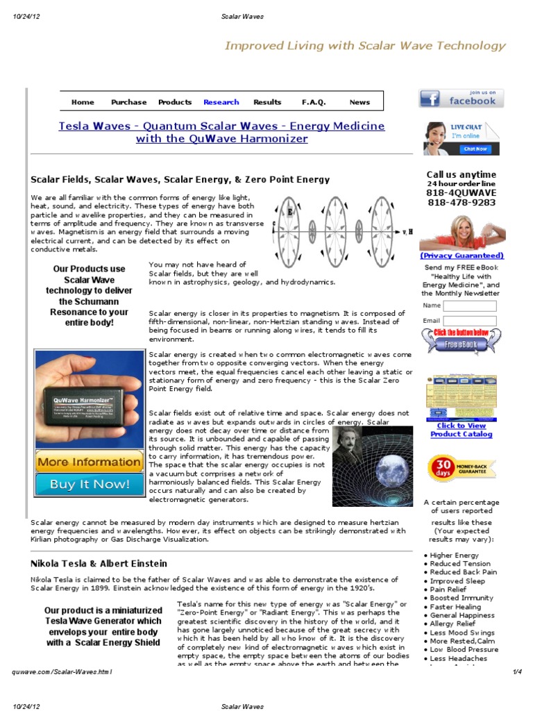 Tesla Waves - Quantum Scalar Waves - Energy Medicine With The Quwave ...