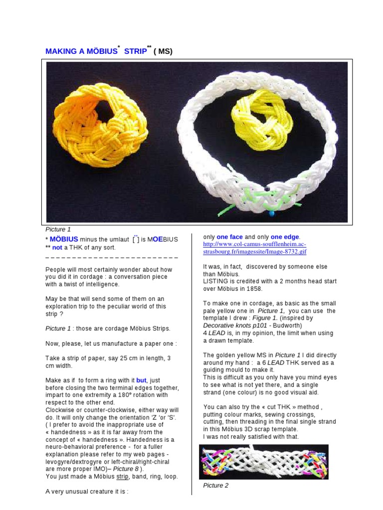 Moebius-Strip Released Correction | PDF | Rope | Teaching Mathematics