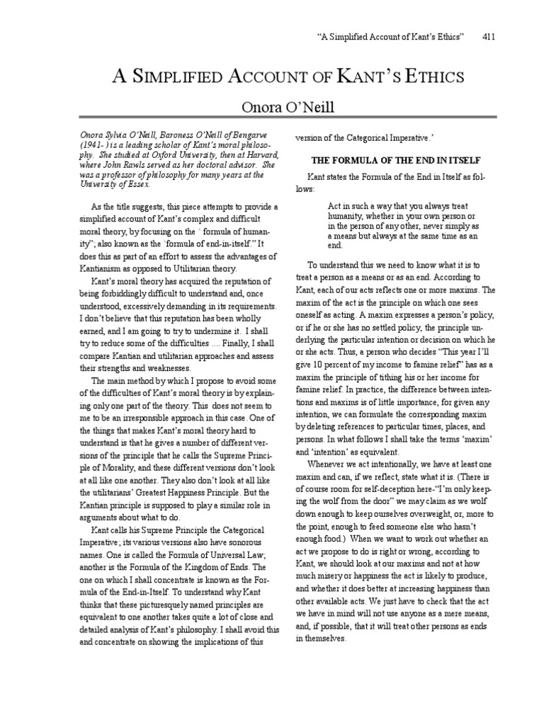 A Clear Explanation of Kant's Formula of Humanity and Its Implications ...