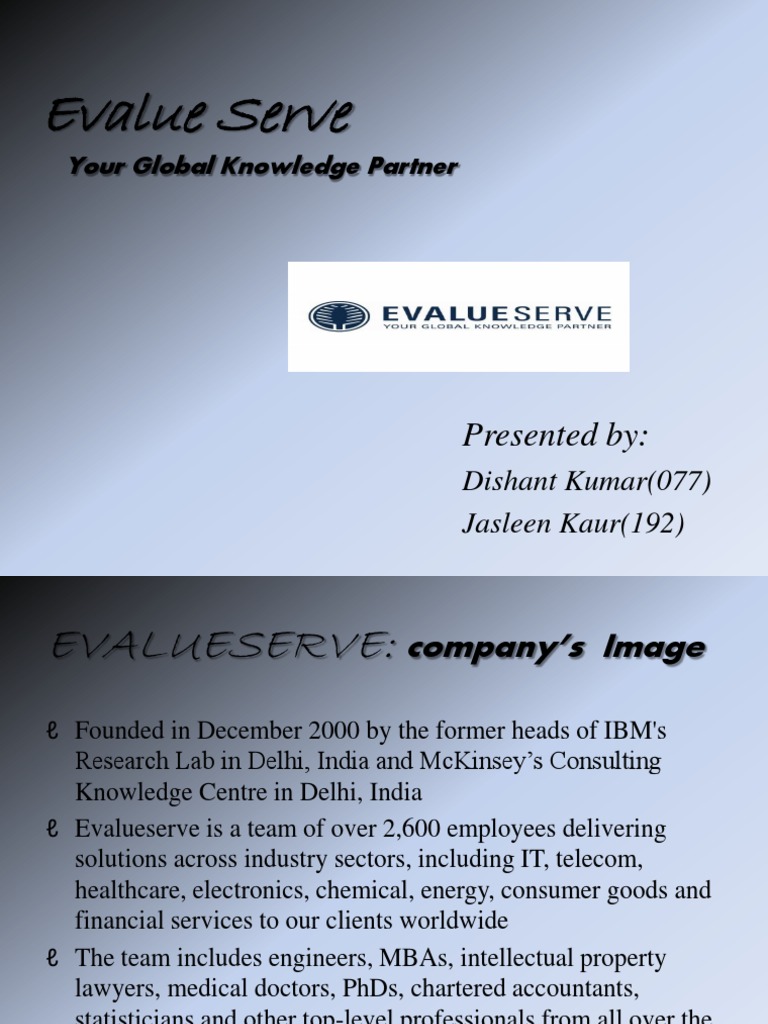 Evalueserve Company Overview and Careers | PDF | Data | Business