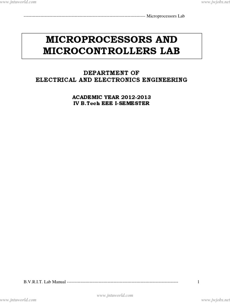 MPMC Lab Manual | PDF | Assembly Language | Computer Program MPMC Lab Manual | PDF | Assembly Language | Computer Program