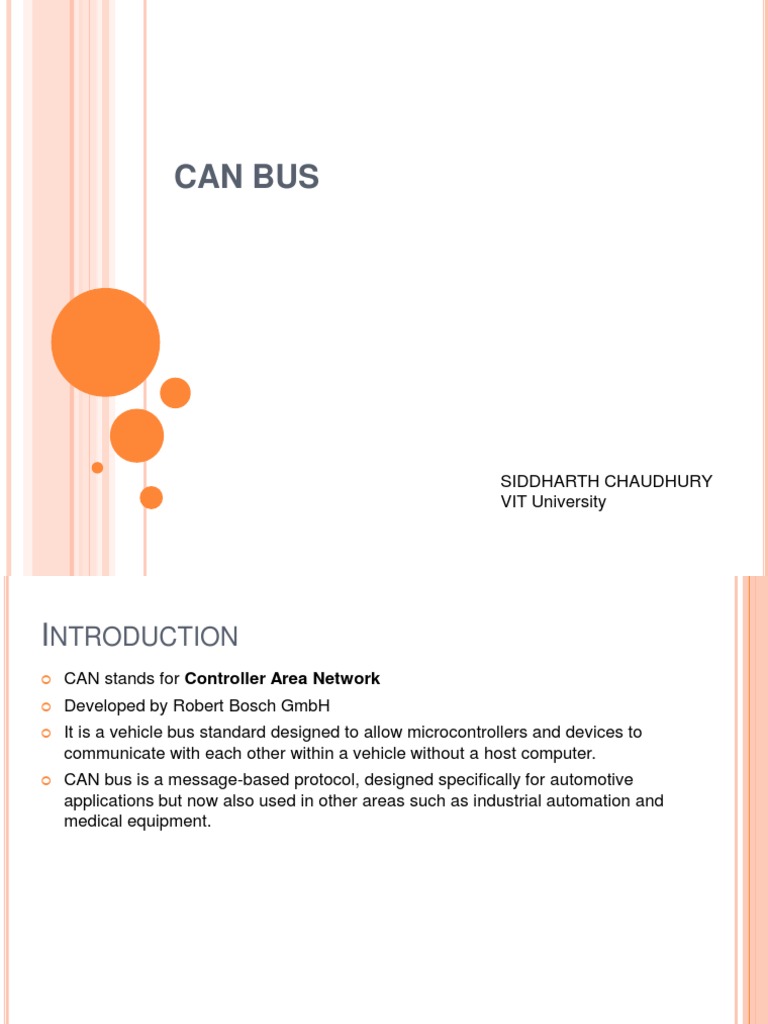 Can Bus Pdf Areas Of Computer Science Telecommunications