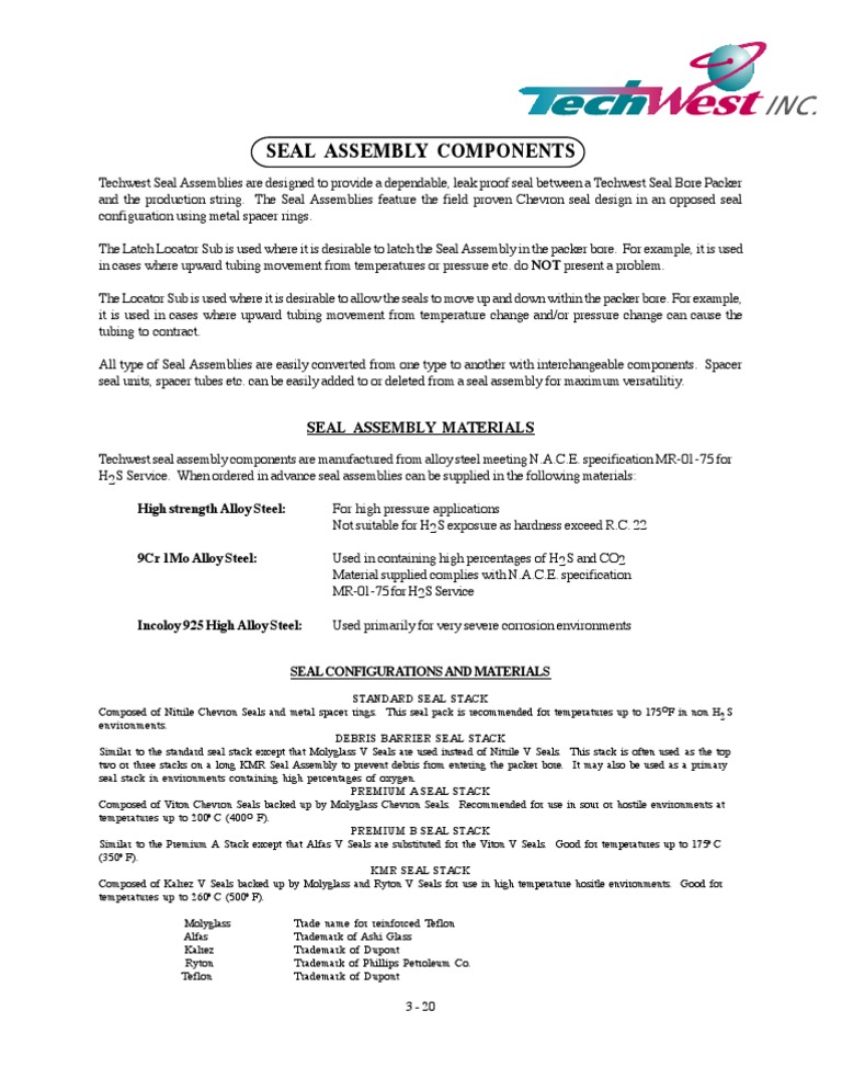 Seal Assembly Components | PDF | Alloy | Steel