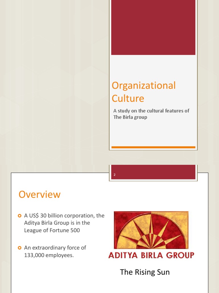 Organizational Culture in Aditya Birla | PDF | Organizational Culture ...