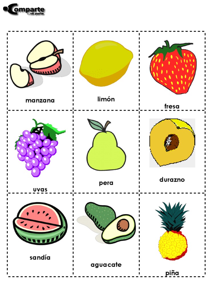 Loteria de Frutas y Verduras-LUZ-Jromo05.Com | Etnobotánica | Plantas ...