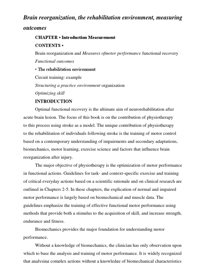 Carr & Shepherd | PDF | Physical Therapy | Attention