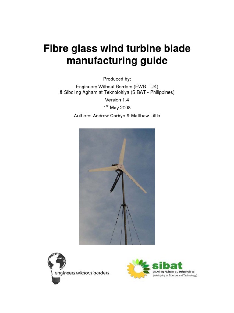 Fibre glass wind turbine blade- manufacturing guide. Version 1.4.pdf ...