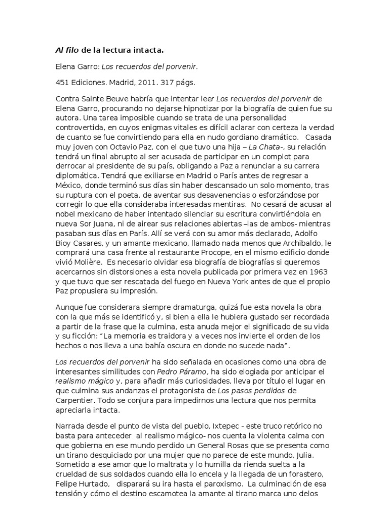 Elena Garro | PDF | Ficción general