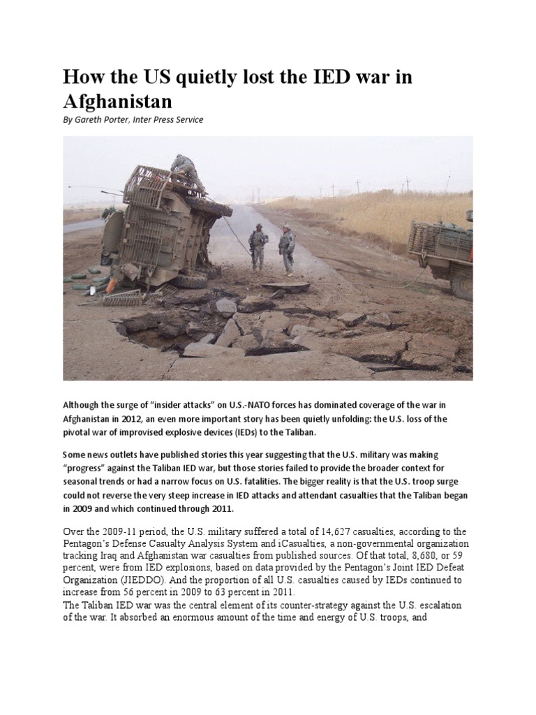Lost IED | PDF | Improvised Explosive Device | Iraq War Troop Surge Of 2007
