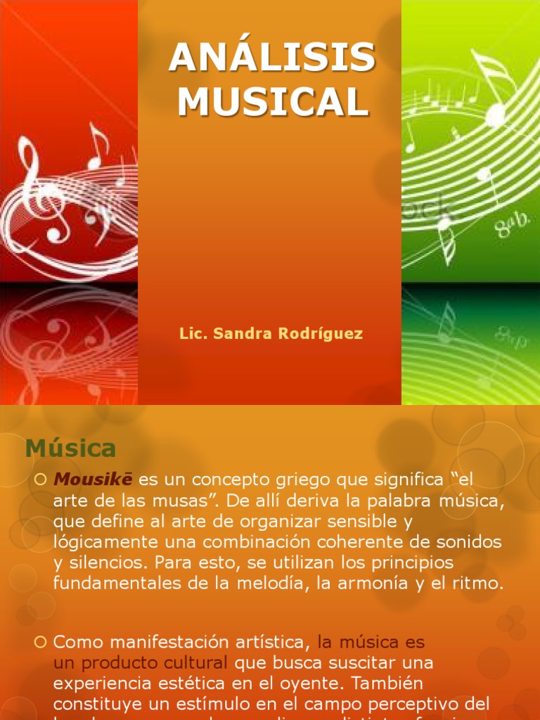 ANÁLISIS MUSICAL | Melodía | Instrumentos musicales