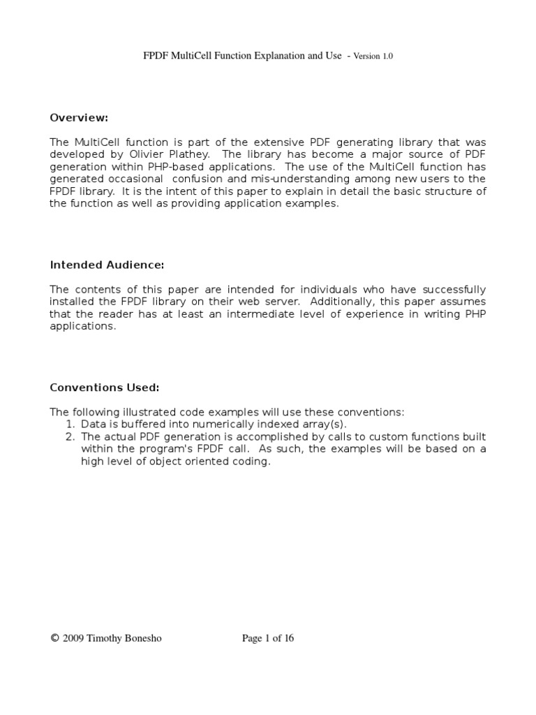 Multi Cell | PDF | Portable Document Format | Array Data Structure
