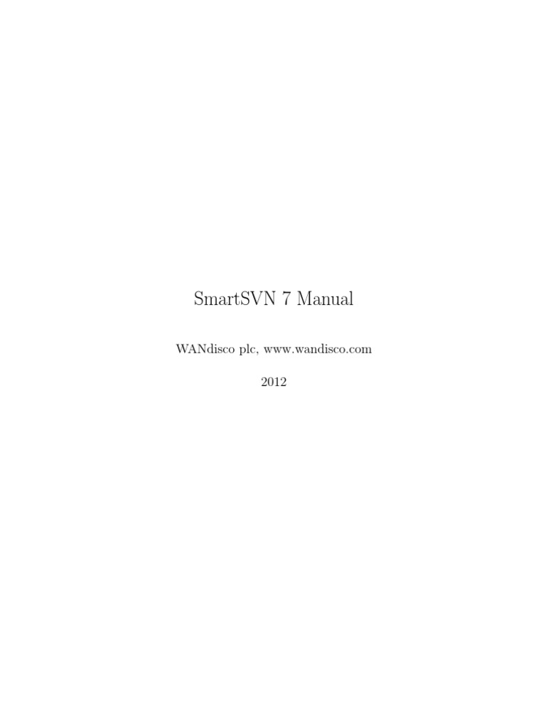 Smartsvn Manual | PDF | Computer File | Computer Data
