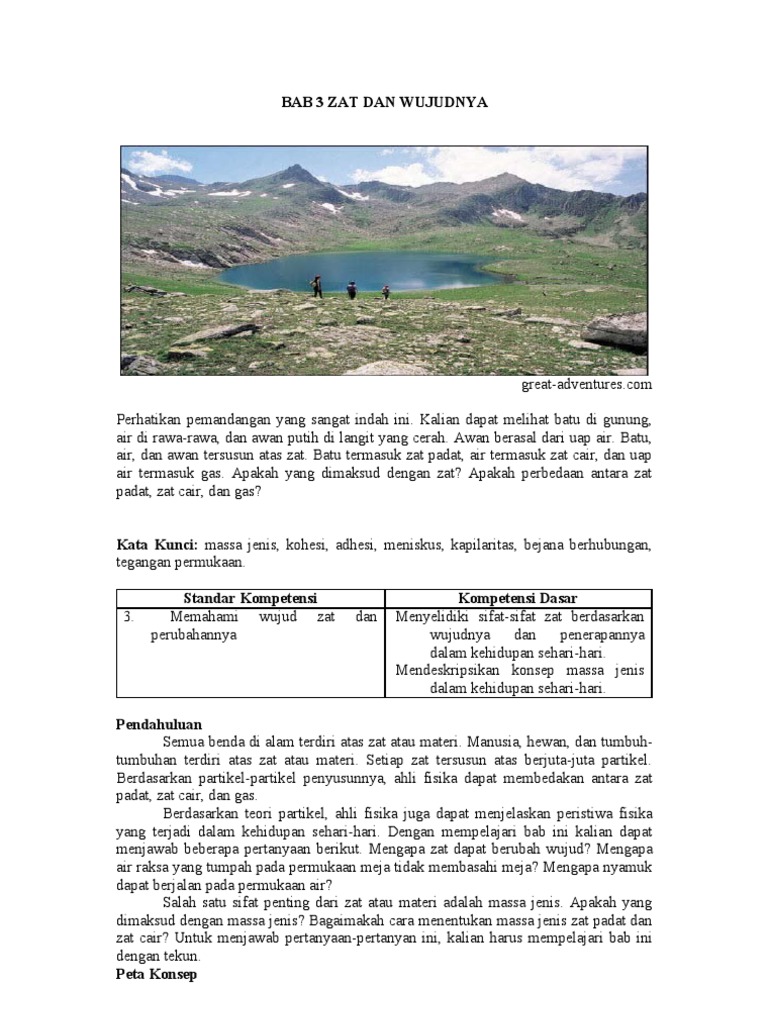 Fisika Dasar Prodi IPA (Zat Dan Wujudnya) | PDF