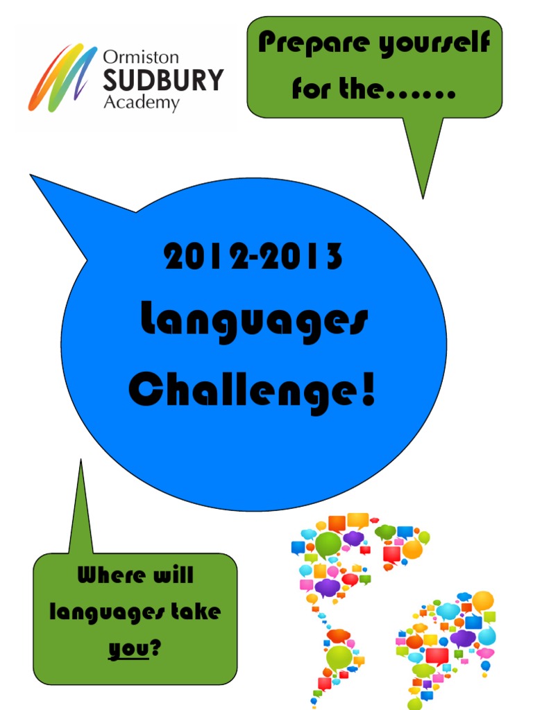Language Challenge 2012 - Sudbury - Pages | PDF | Cognition | Communication