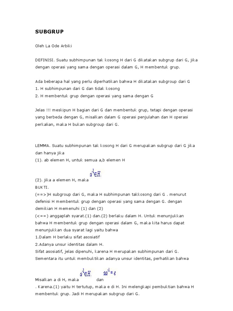 SUBGRUP | PDF